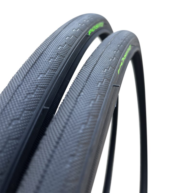 Positz Performance Road Bike Tyres 700 x 23c (23-622) Black (2 Pack ...