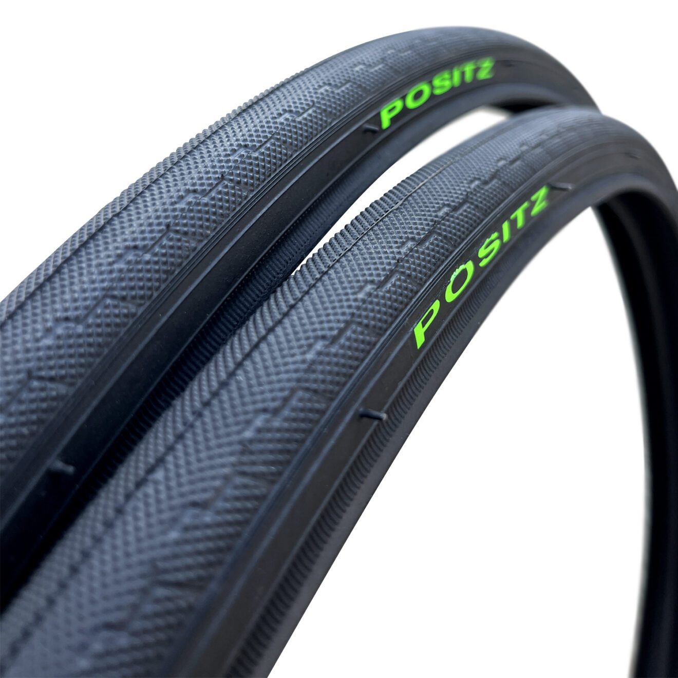 Positz Performance Road Bike Tyres 700 x 23c (23-622) Black (2 Pack ...