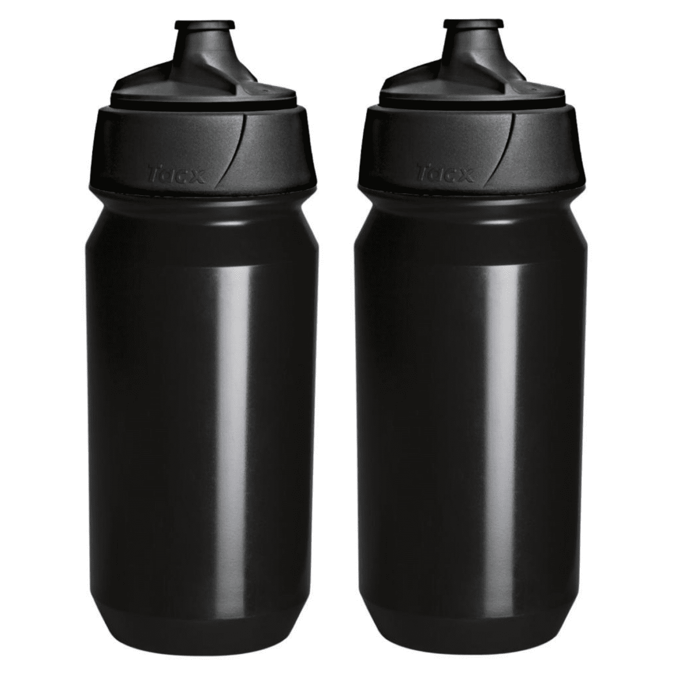 Tacx Shiva 2 Pack Cycling Water Bottles 500ml and 750ml, Plain Black ...