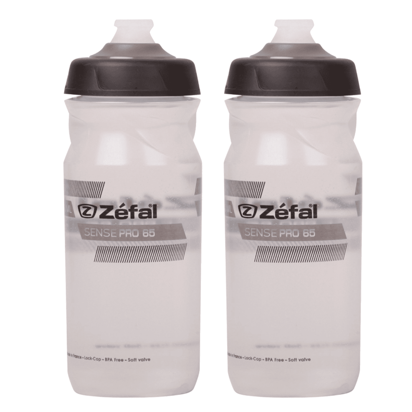 Tacx Shiva 2 Pack Cycling Water Bottles 500ml and 750ml, Plain Black ...