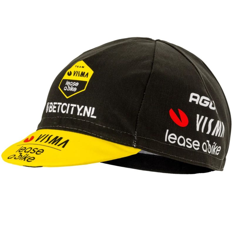 Visma Lease a Bike Team Cycling Cap - Black/Yellow | Mr Cycling World