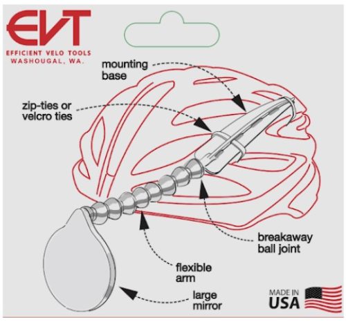 How to Mount Your EVT 'Safe Zone' Helmet Mirror – Mr Cycling World