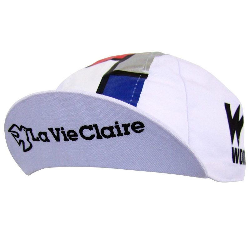 La Vie Claire Cycling Cap Mondrian White l Mr Cycling World